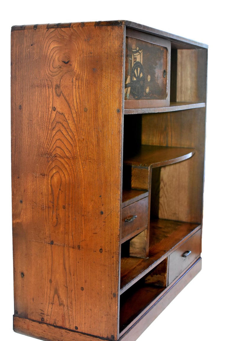 Vintage Japanese Display Shelf Cupboard at 1stDibs