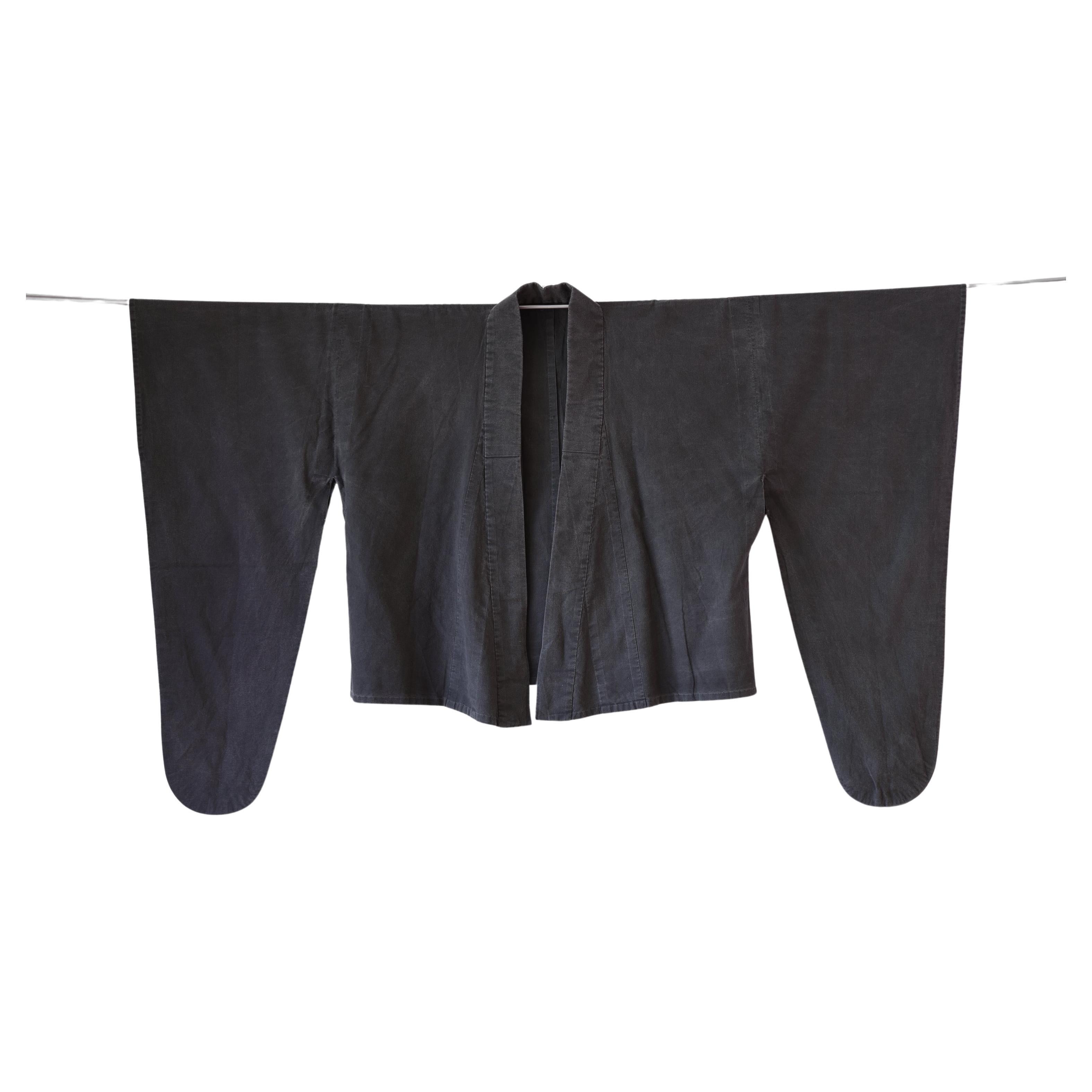 Vintage Japanese Happi Coat with Bat-Wing Sleeves For Sale at 1stDibs