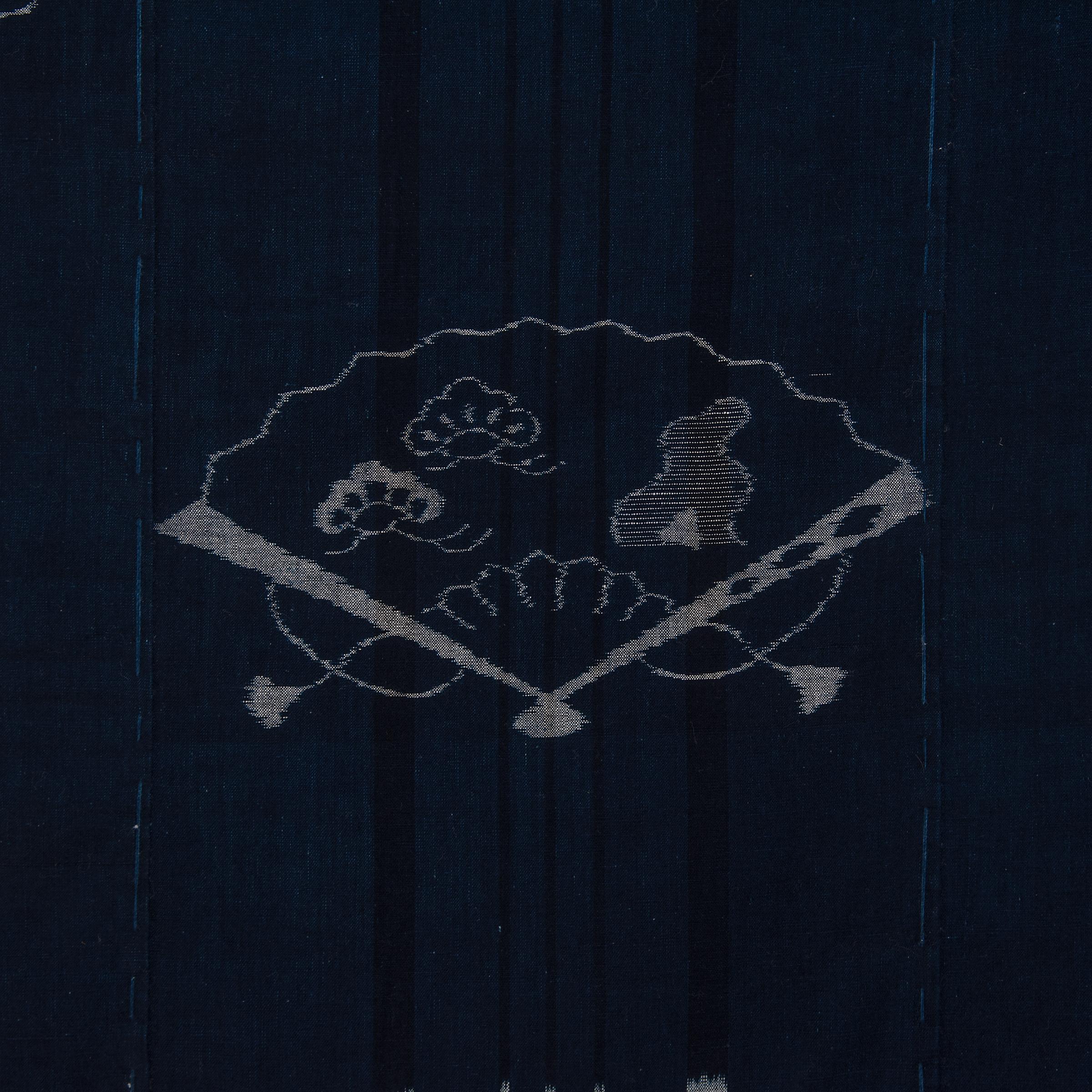 Vintage Japanese Indigo Kon Kasuri Textile at 1stDibs | kasuri fabric ...