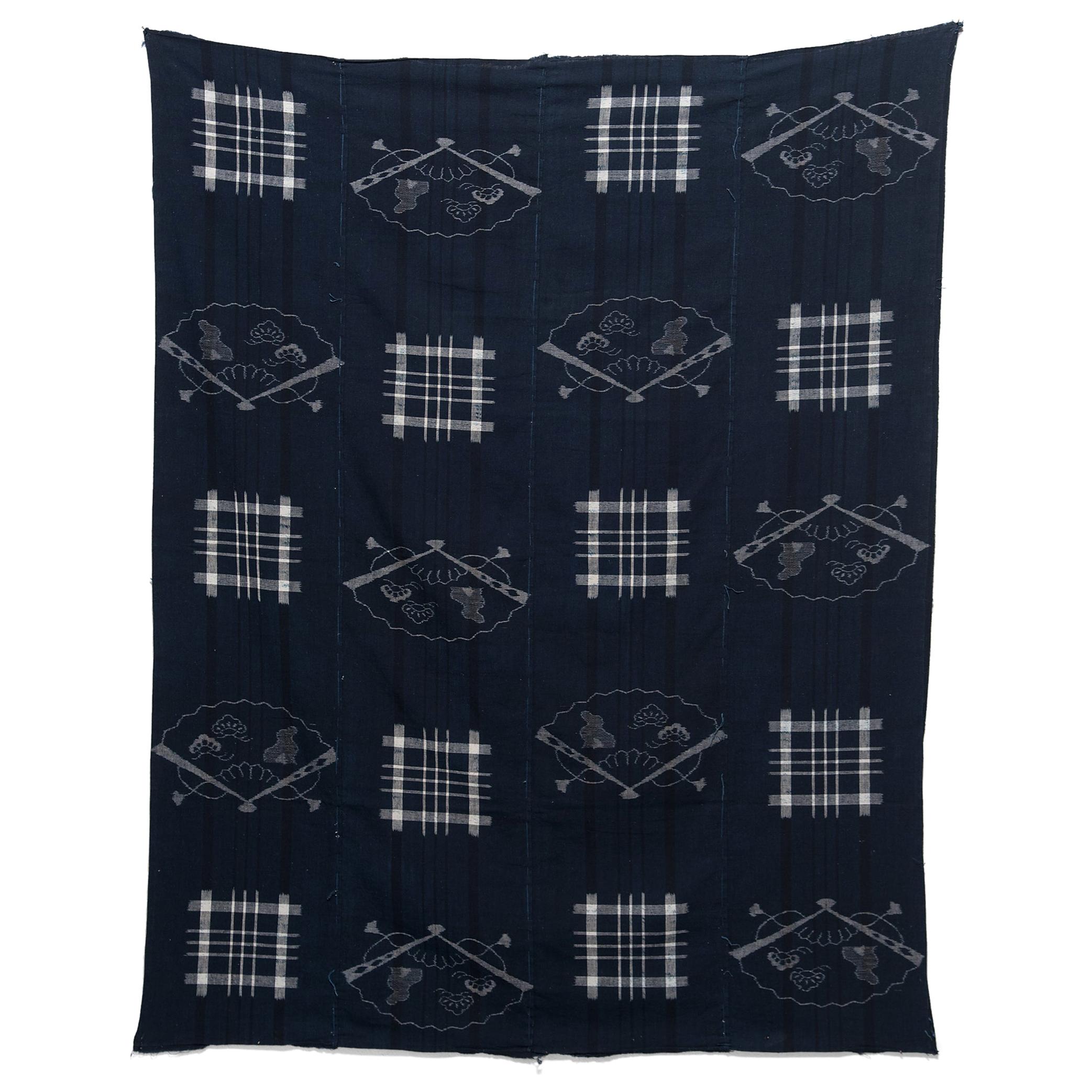 Cameroon Indigo Ceremonial Textile at 1stDibs