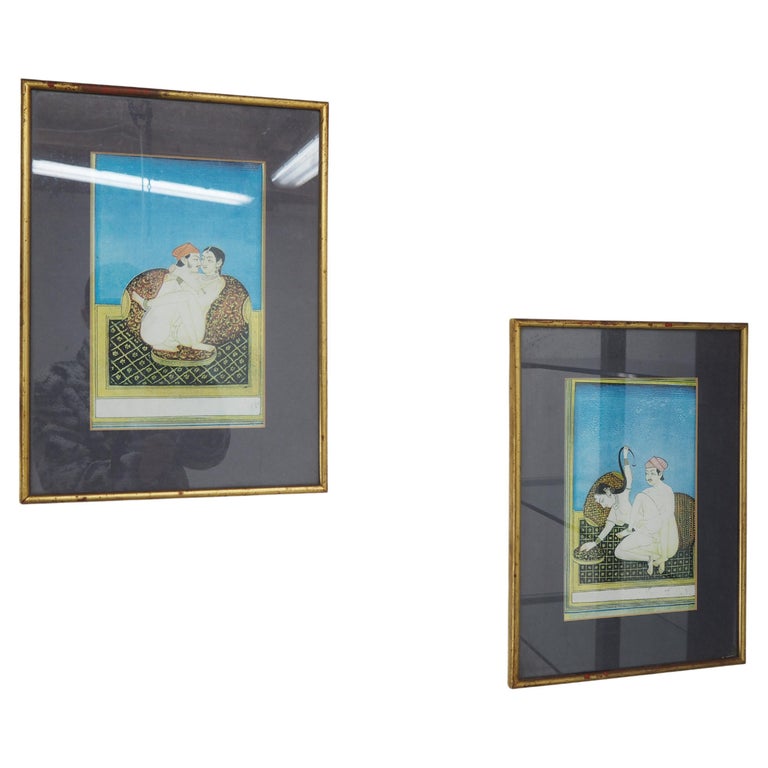 Vintage Japanese Kamasutra Pictures in Wood Frame, 1980s For Sale at ...