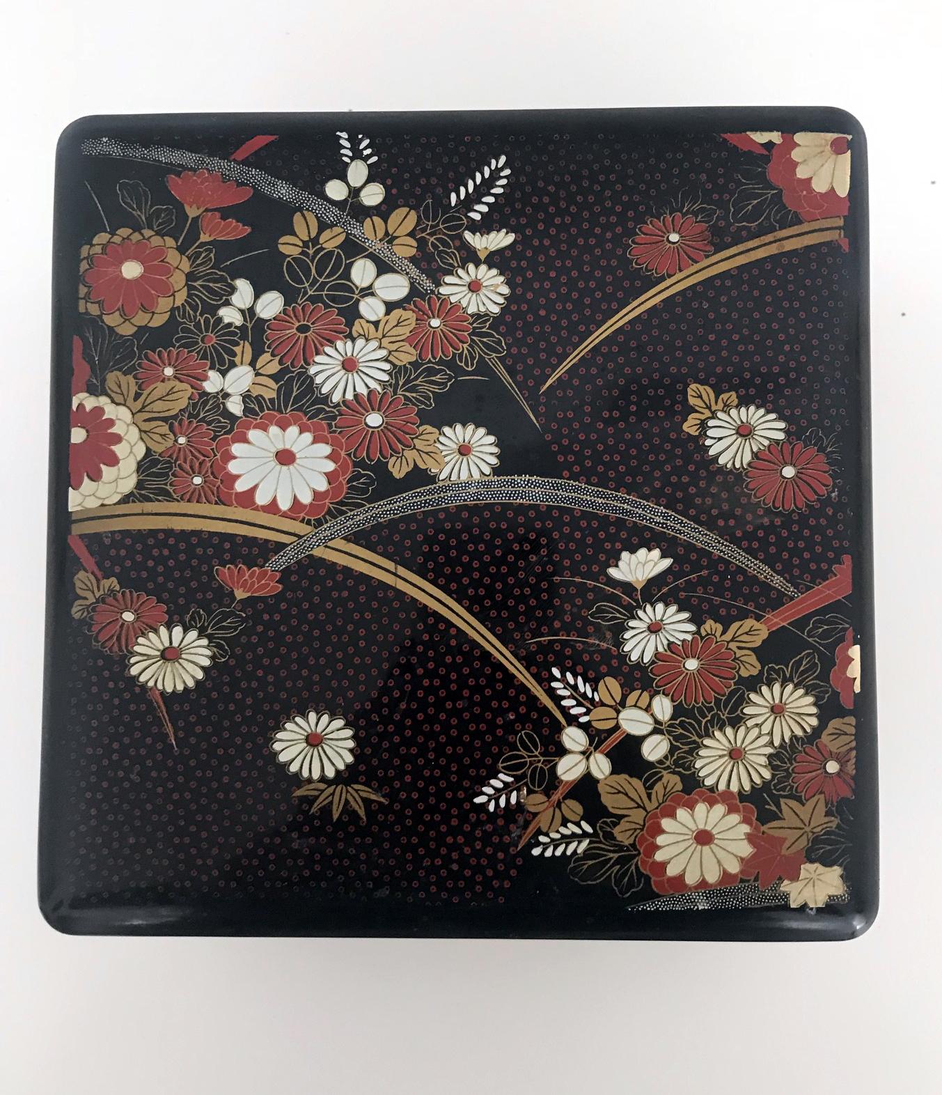 Vintage Japanese Lacquer Ware Stacked Box at 1stDibs | vintage japanese ...