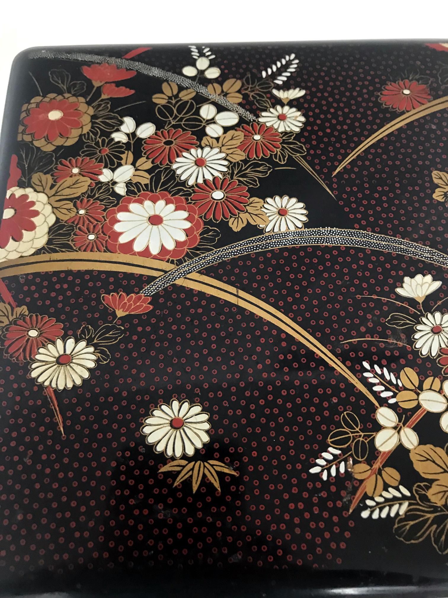 Vintage Japanese Lacquer Ware Stacked Box at 1stDibs | vintage japanese ...