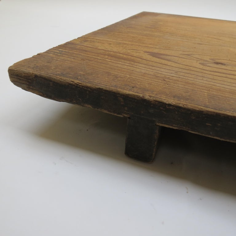 Vintage Japanese Noodle Cutting Board Low Table in Pine at 1stDibs
