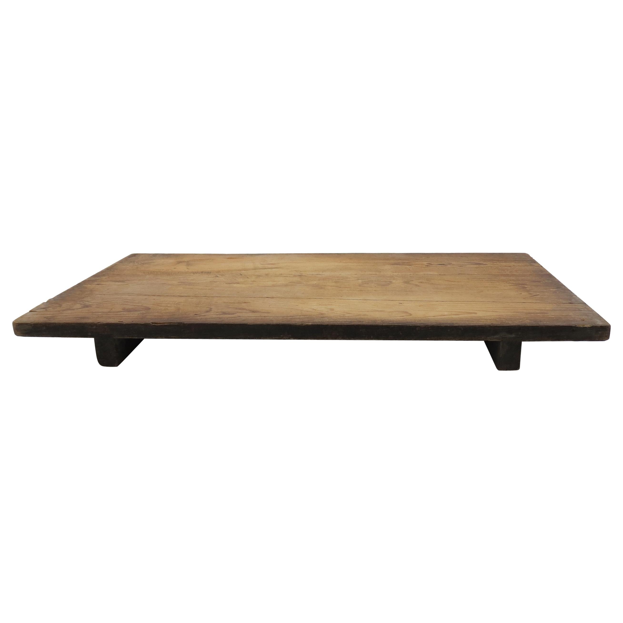 Vintage Japanese Noodle Cutting Board Low Table in Pine at 1stDibs