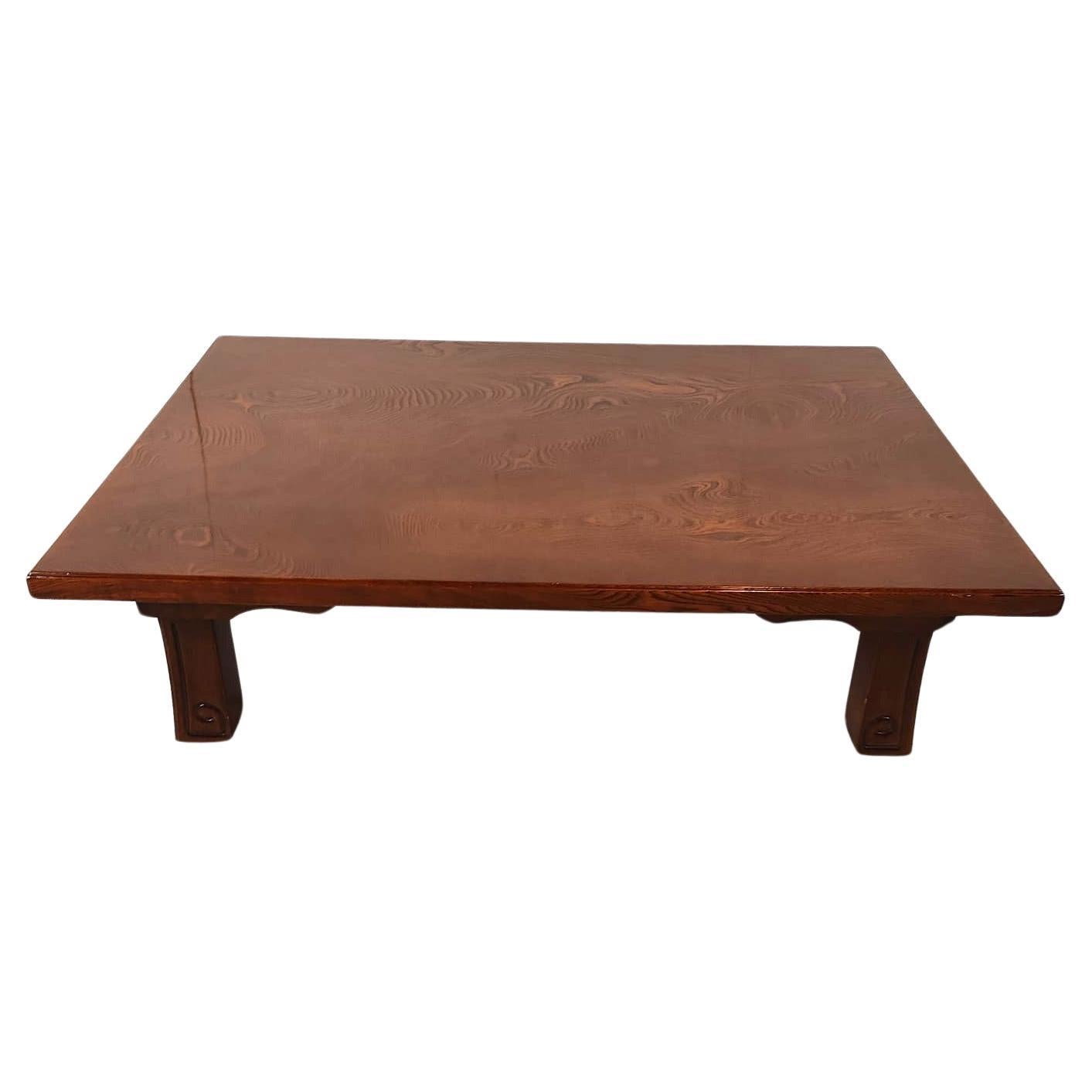 Vintage japanese style coffee table, 1970s For Sale at 1stDibs