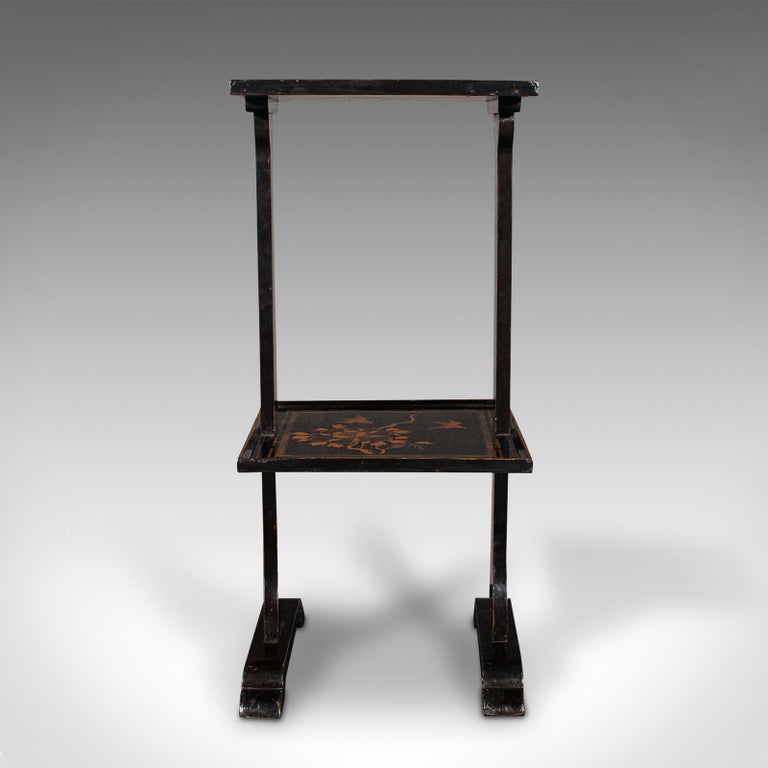Vintage Japanned Whatnot, Japanese, Lacquered 2 Tier Stand, Art Deco ...