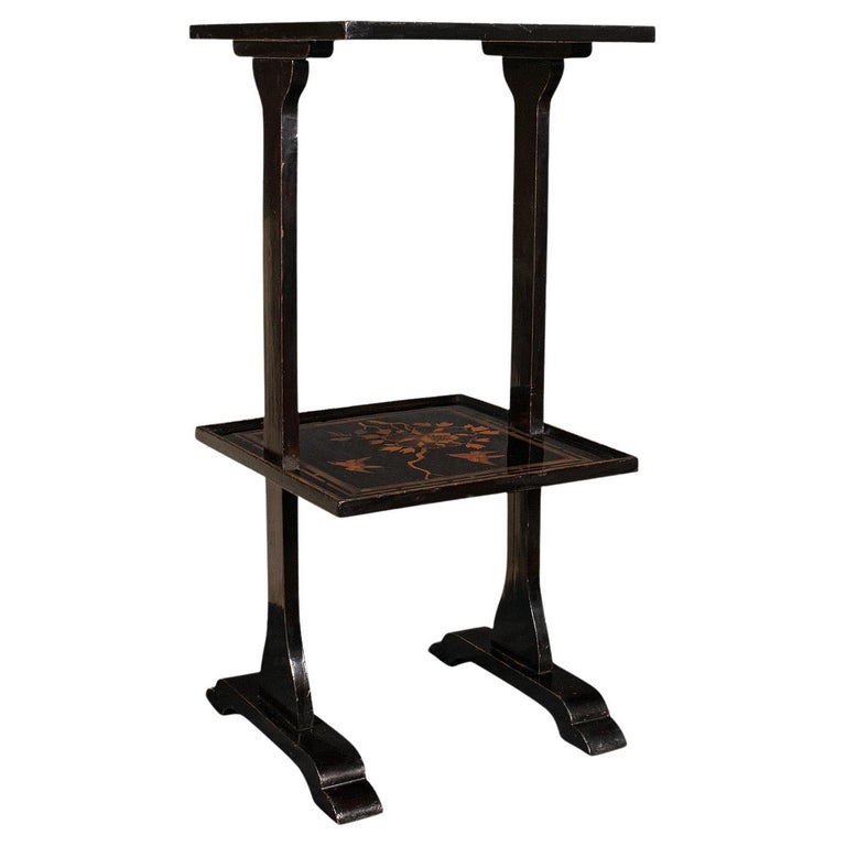 Vintage Japanned Whatnot, Japanese, Lacquered 2 Tier Stand, Art Deco ...