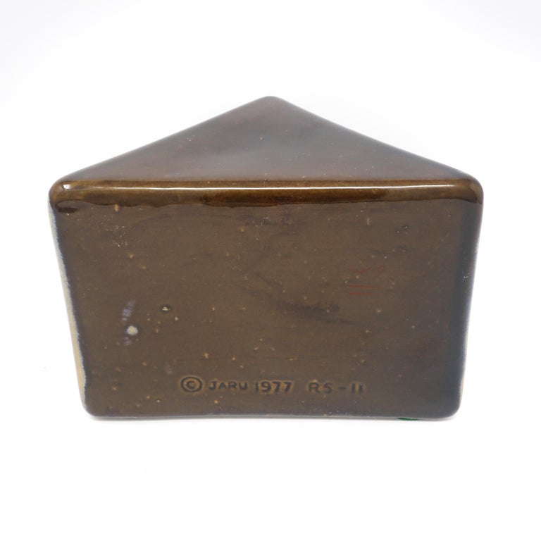 Vintage Jaru Ceramic Triangular Sculpture at 1stDibs
