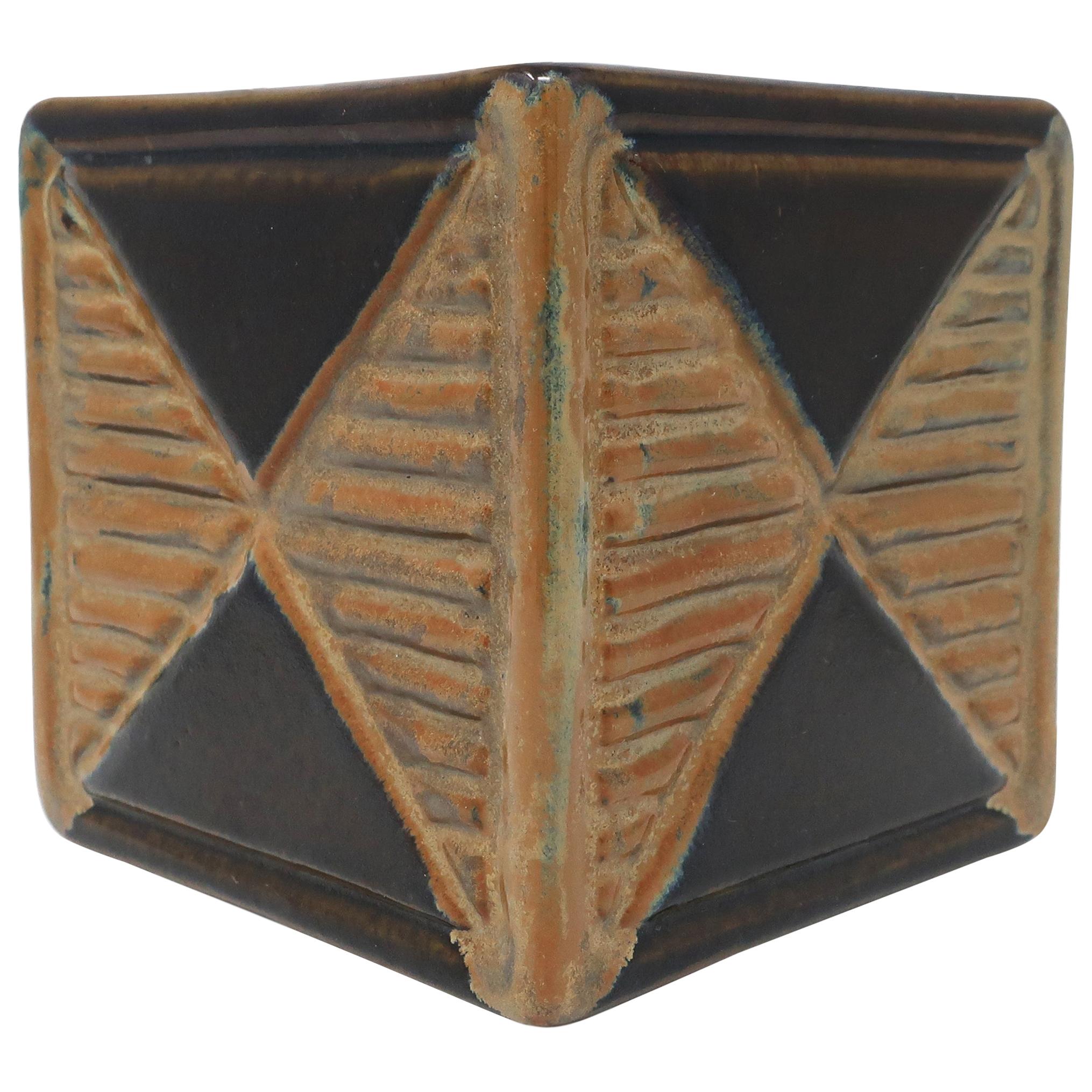 Vintage Jaru Ceramic Triangular Sculpture at 1stDibs