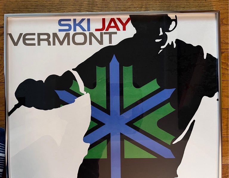 Vintage Jay Peak Vermont Ski Poster C. 1980s For Sale at 1stDibs