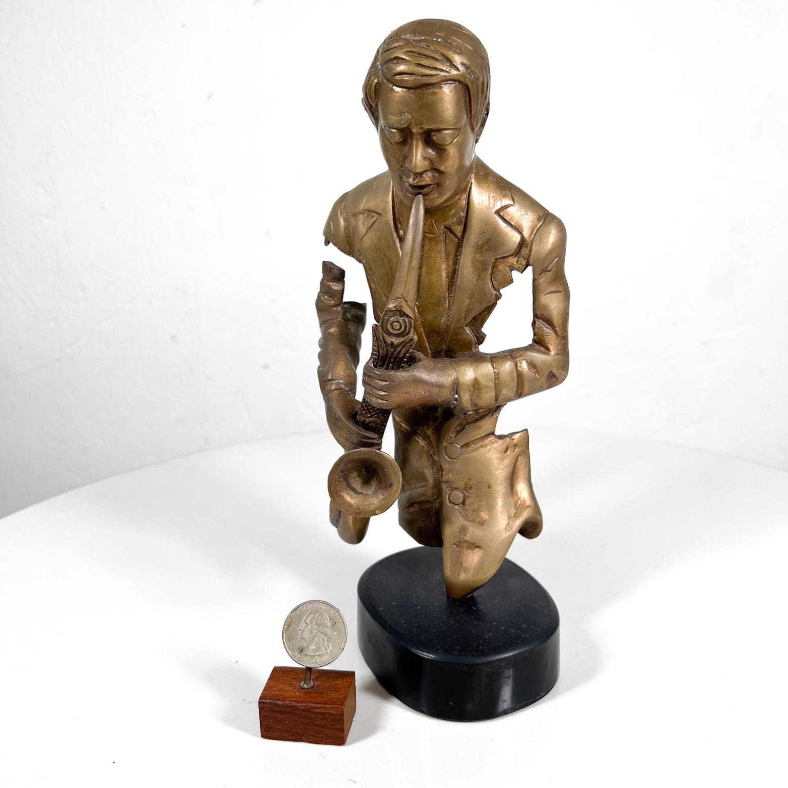 Vintage Jazz Player Saxaphone Musician Sculpture Figurine For Sale at ...