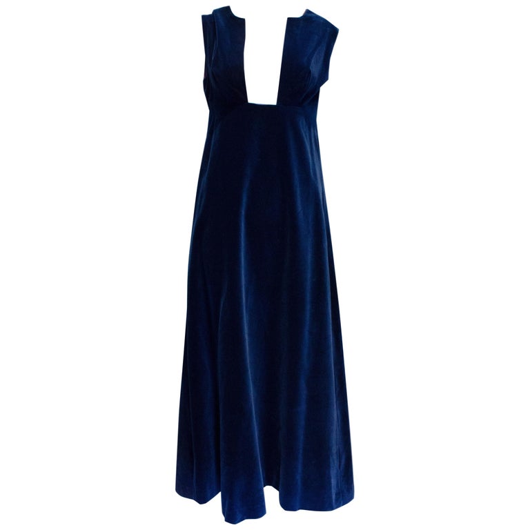 Vintage Jean Allen Velvet Dress at 1stDibs