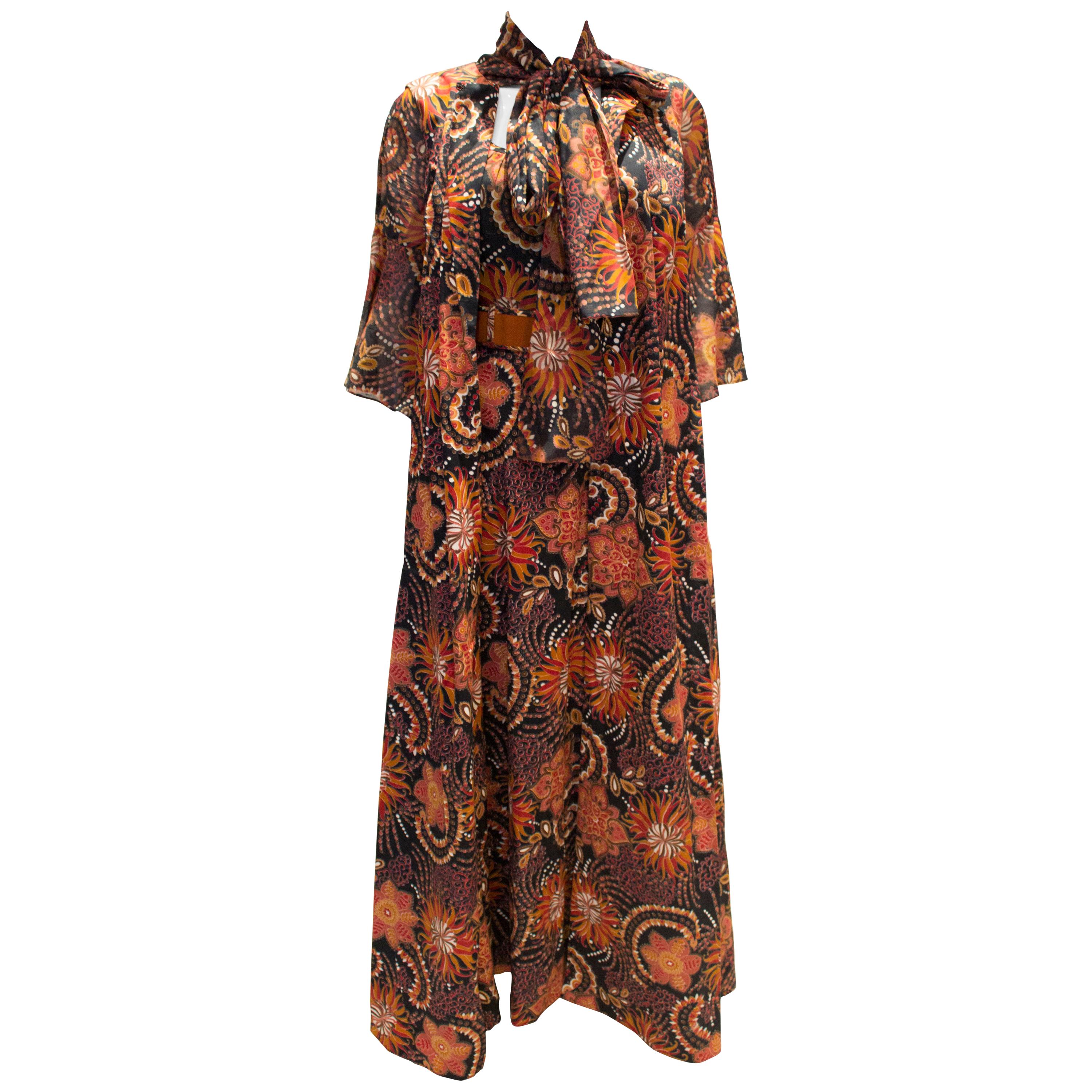 Vintage Jean Allen Vintage Dress and Marching Gilllet at 1stDibs