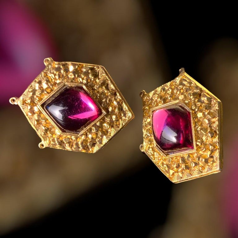 Vintage Jean Louis Sherrer earrings For Sale at 1stDibs