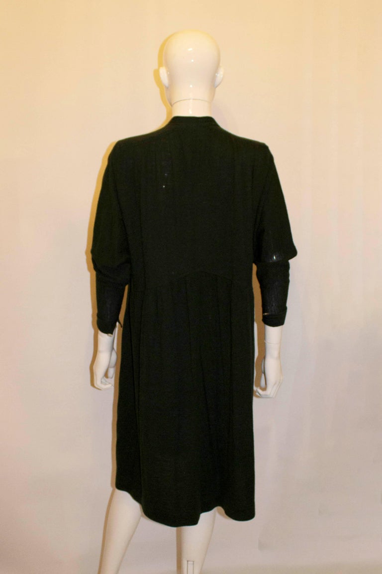 Vintage Jean Muir Green Wool Mini Dress/ Top For Sale at 1stDibs