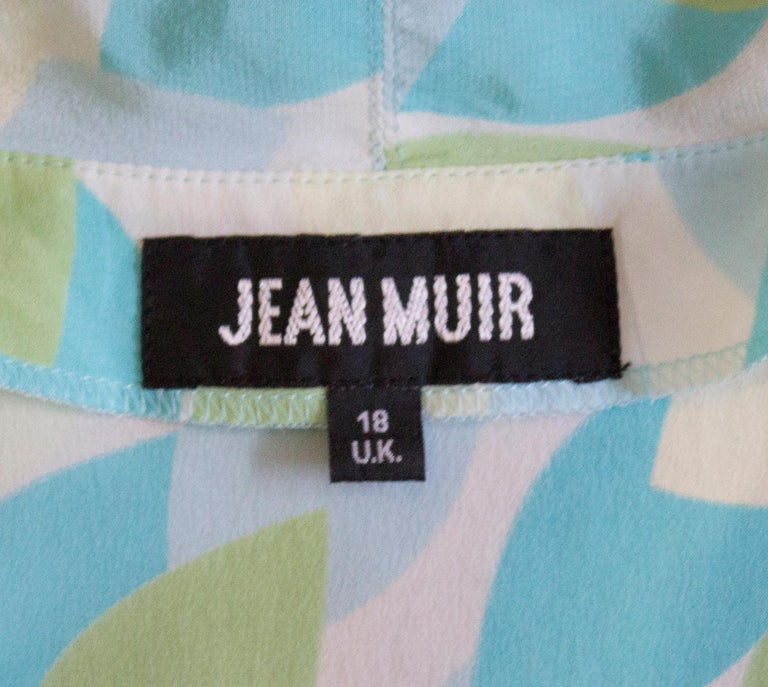 Vintage Jean Muir Silk Skirt Suit For Sale at 1stDibs