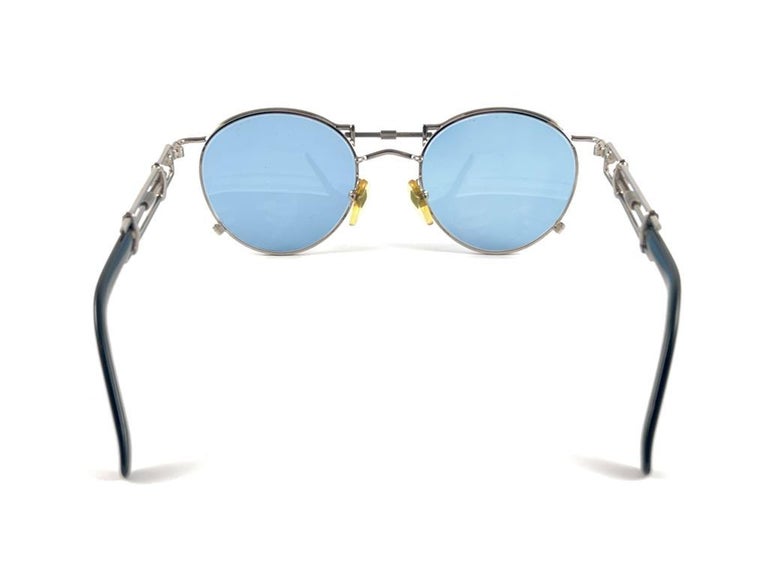 Vintage Jean Paul Gaultier 56 0174 Round Grey Lens 1990's Sunglasses Japan For Sale at 1stDibs