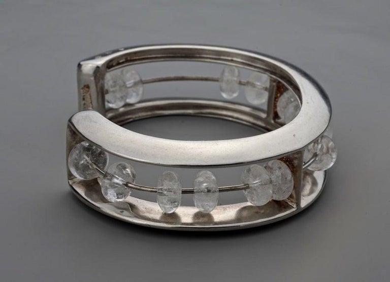 Vintage JEAN PAUL GAULTIER Abacus Sterling Silver Abacus Bracelet Cuff ...