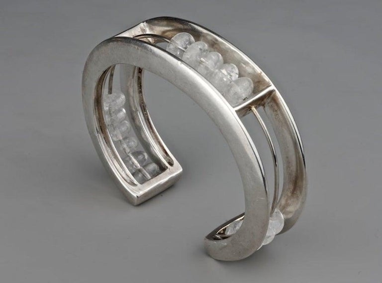 Vintage JEAN PAUL GAULTIER Abacus Sterling Silver Abacus Bracelet Cuff ...