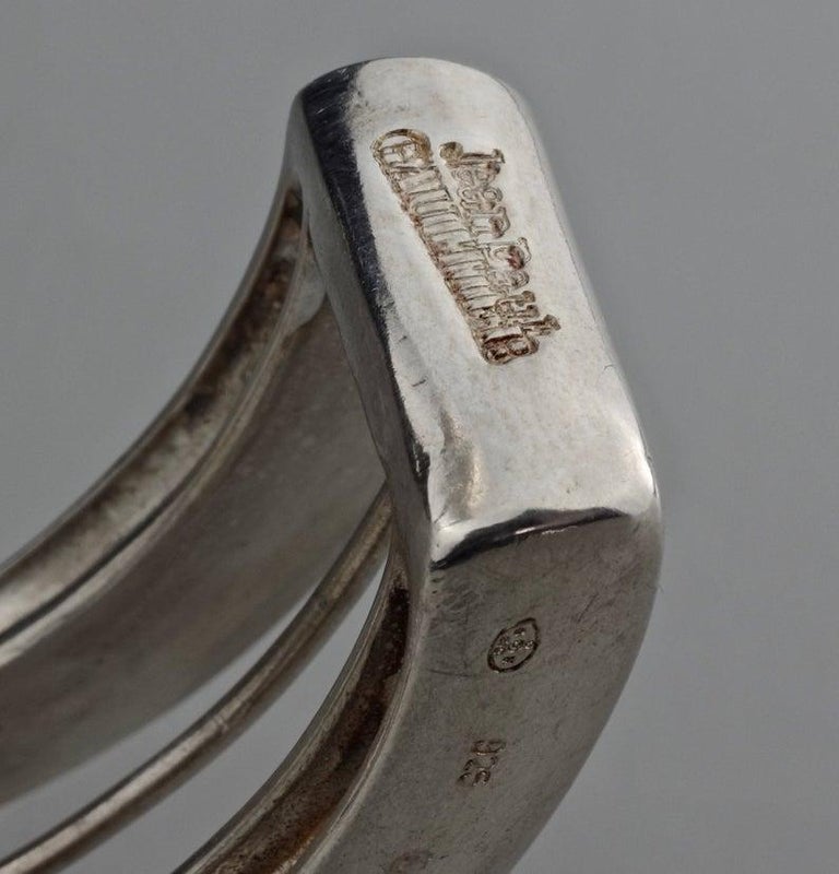 Vintage JEAN PAUL GAULTIER Abacus Sterling Silver Abacus Bracelet Cuff ...