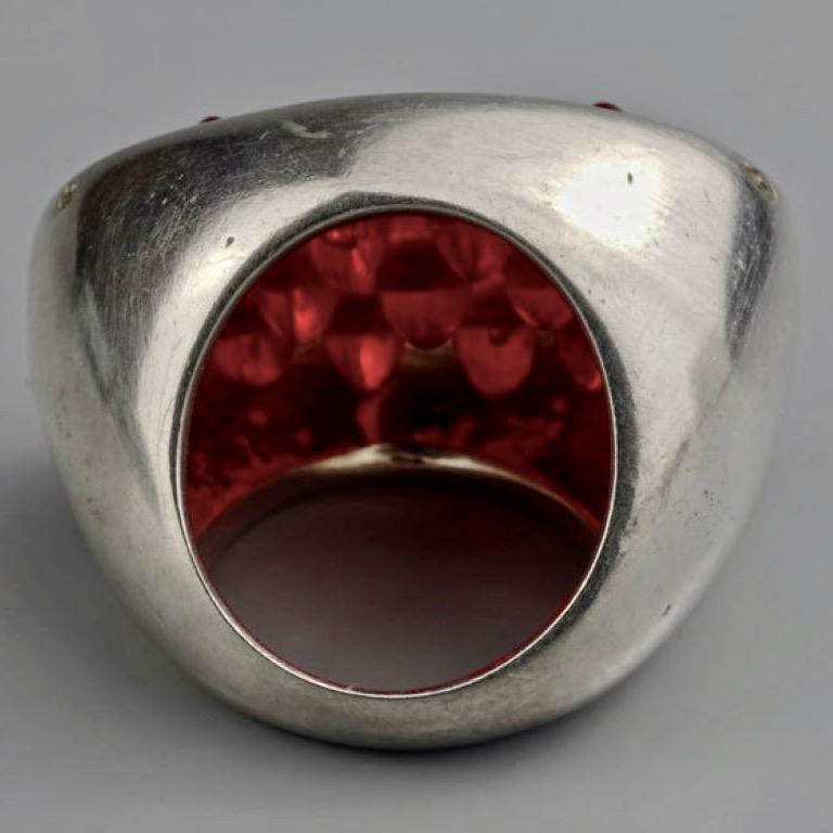 Vintage JEAN PAUL GAULTIER Abacus Sterling Silver Ring For Sale at 1stDibs
