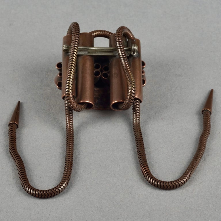 Vintage JEAN PAUL GAULTIER Gargoyle Tubular Dangling Chain Gothic ...