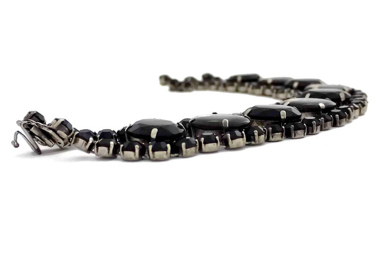 Vintage JEAN PAUL GAULTIER Male Torso Black Rhinestone Choker Necklace ...