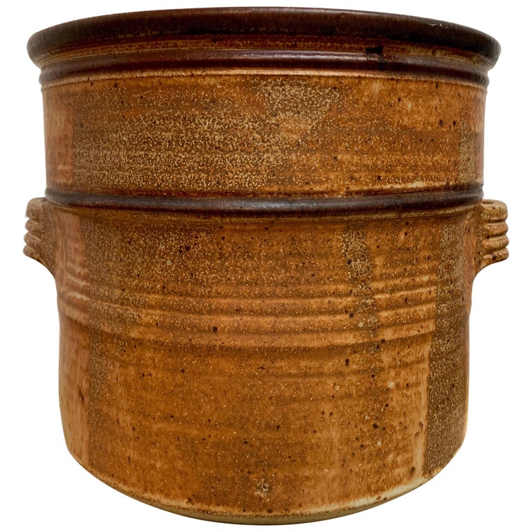 Vintage Jerry Meek Stoneware Vessel For Sale at 1stDibs