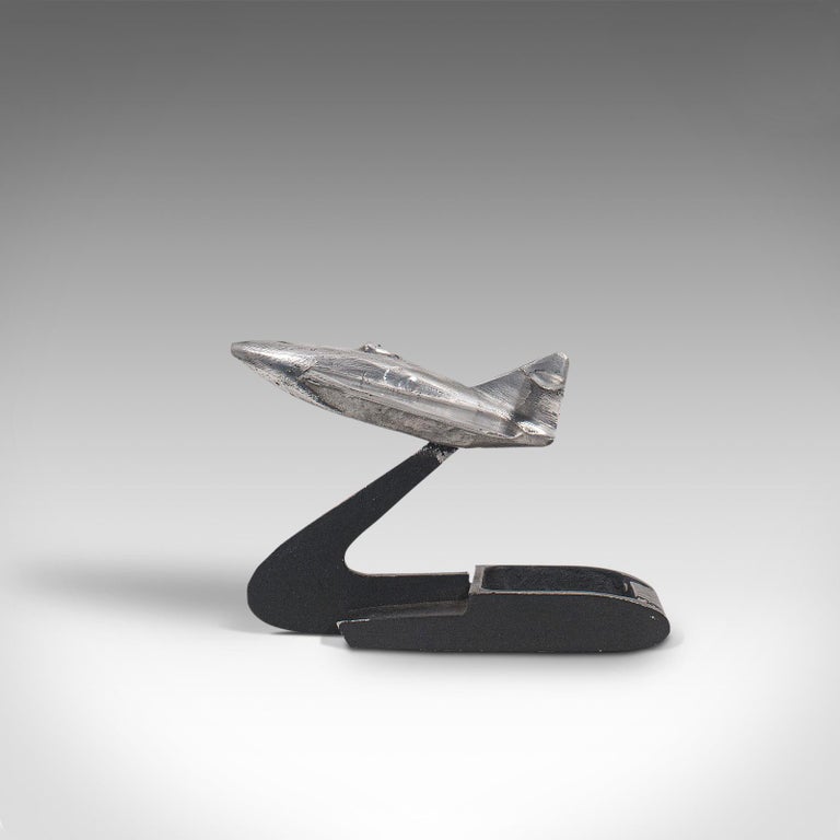 Vintage Jet Plane, English, Alloy, Decorative, Desk, Ornament Jet Age ...