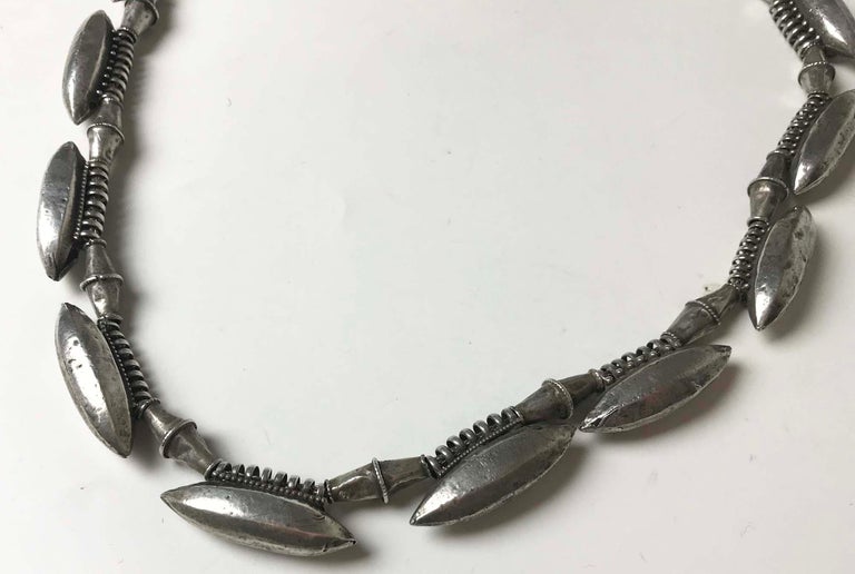 Vintage Jewelry Indian Tribal Silver Necklace Jewellery For Sale at 1stDibs