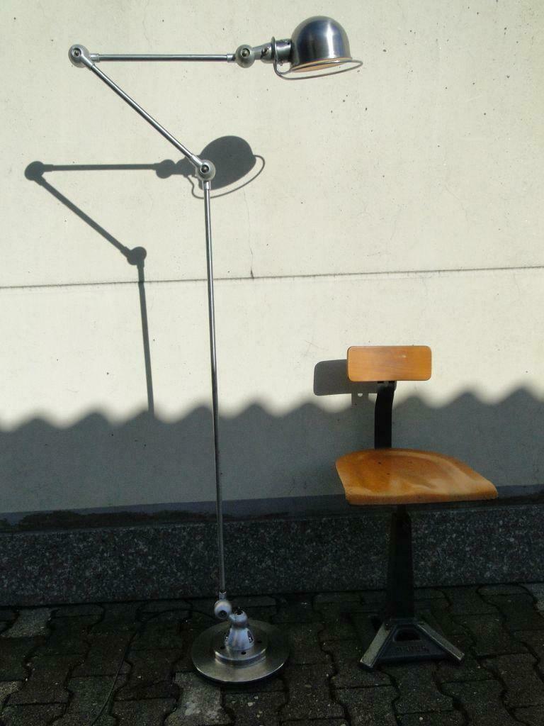 Jean Louis Domecq Jielde Lamp Brushed French Industrial For Sale at 1stDibs