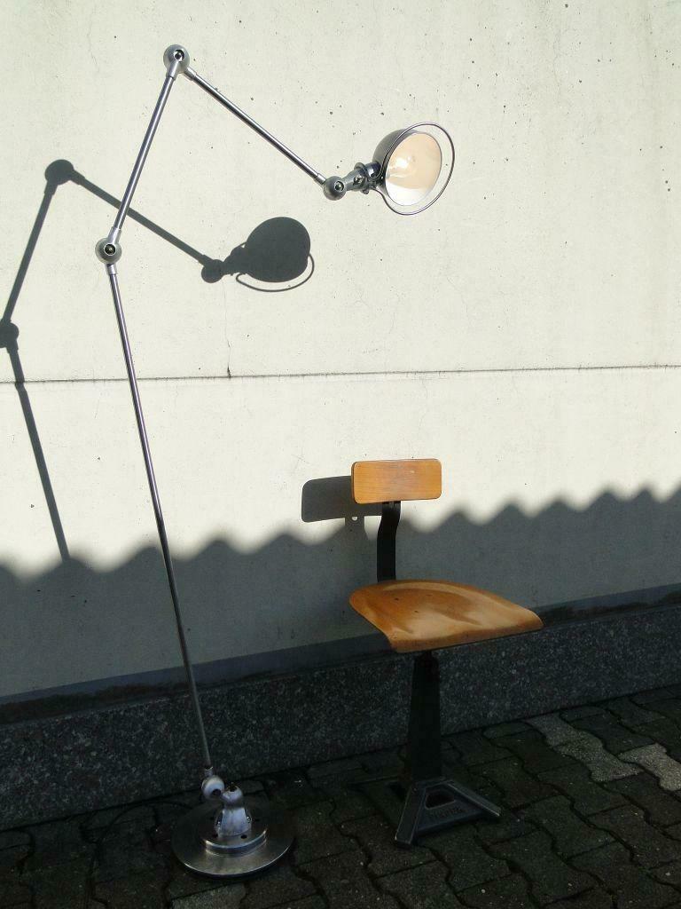 Jean Louis Domecq Jielde Lamp Brushed French Industrial For Sale at 1stDibs