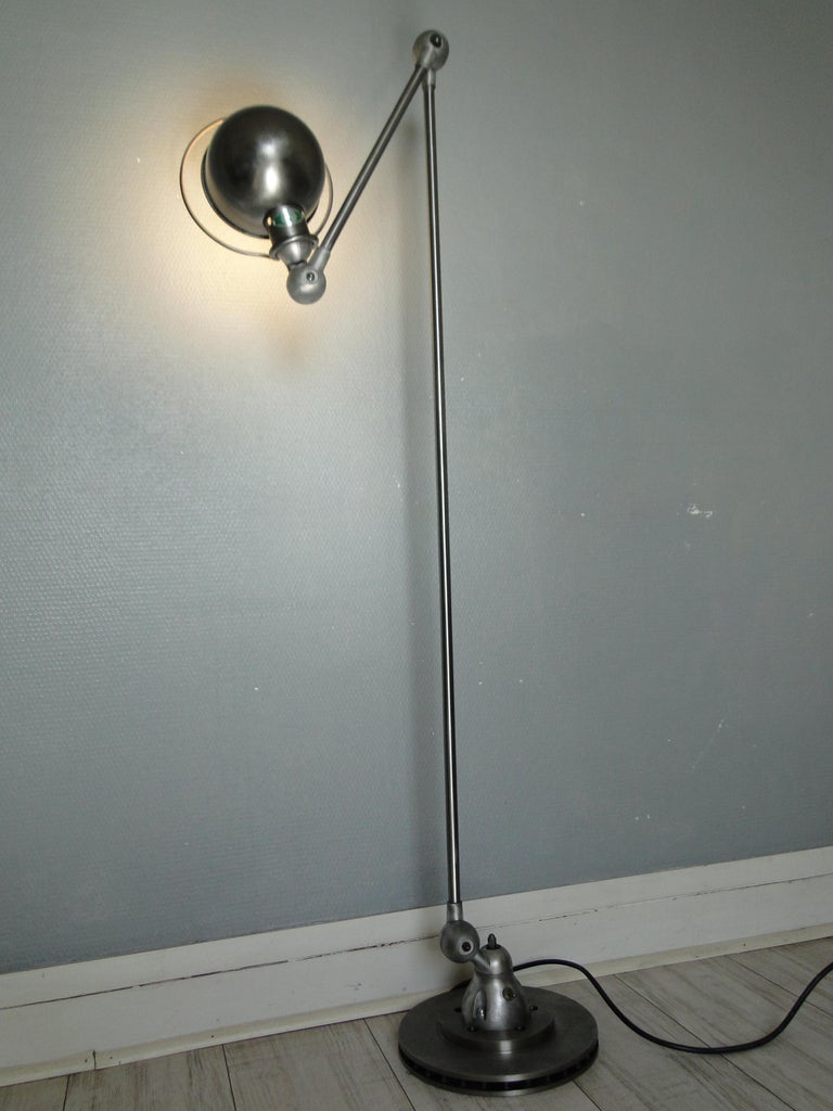 Jean Louis Domecq Jielde Lamp 2 Arms Brushed French Industrial at ...