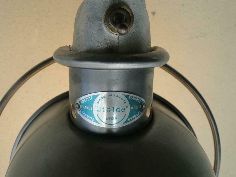 Jean Louis Domecq Jielde Lamp Brushed French Industrial For Sale at 1stDibs