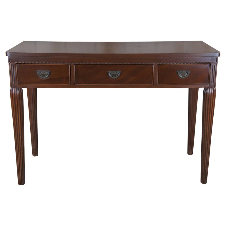 Vintage John Wanamaker Mahogany Console Table or Library Office Writing ...