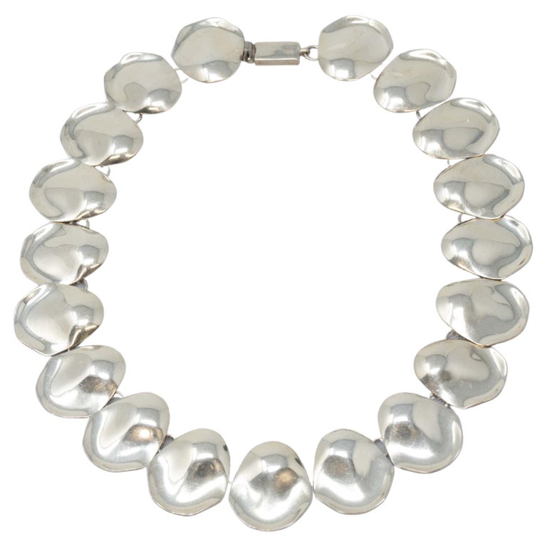 Vintage Jondell Ent Silver Co. Taxco Necklace For Sale at 1stDibs