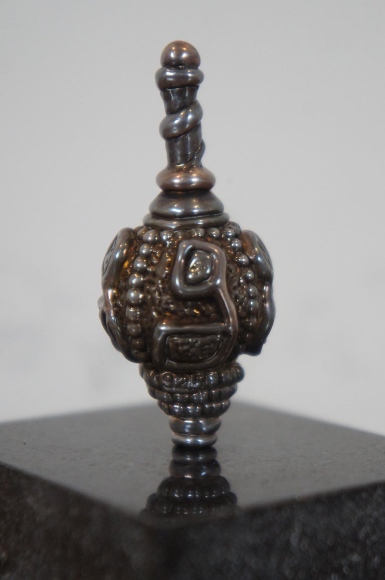 Vintage Judaica Sterling Silver 925 Dreidel Sculpture Paperweight ...