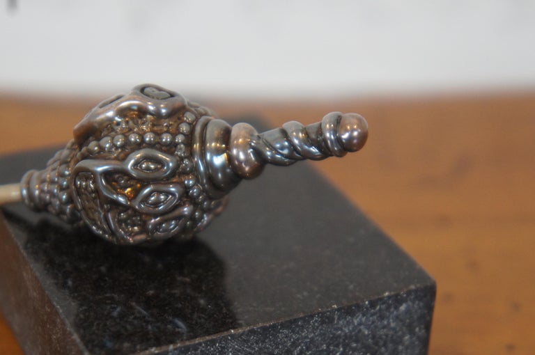 Vintage Judaica Sterling Silver 925 Dreidel Sculpture Paperweight ...