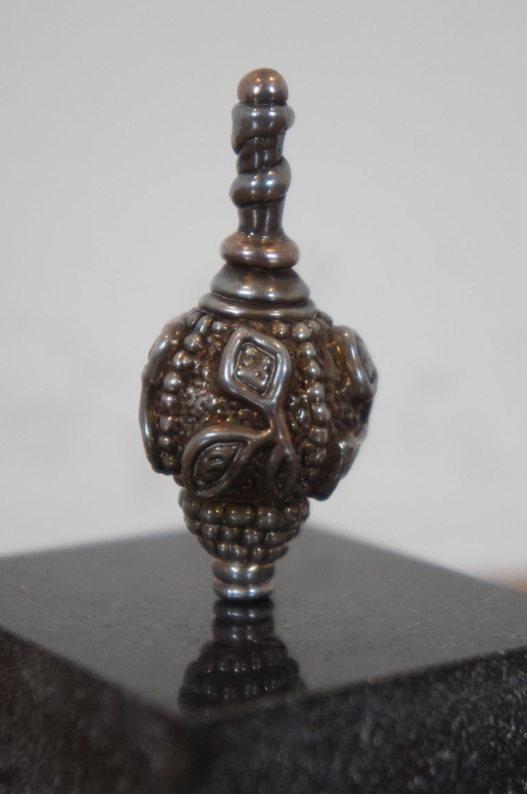 Vintage Judaica Sterling Silver 925 Dreidel Sculpture Paperweight ...