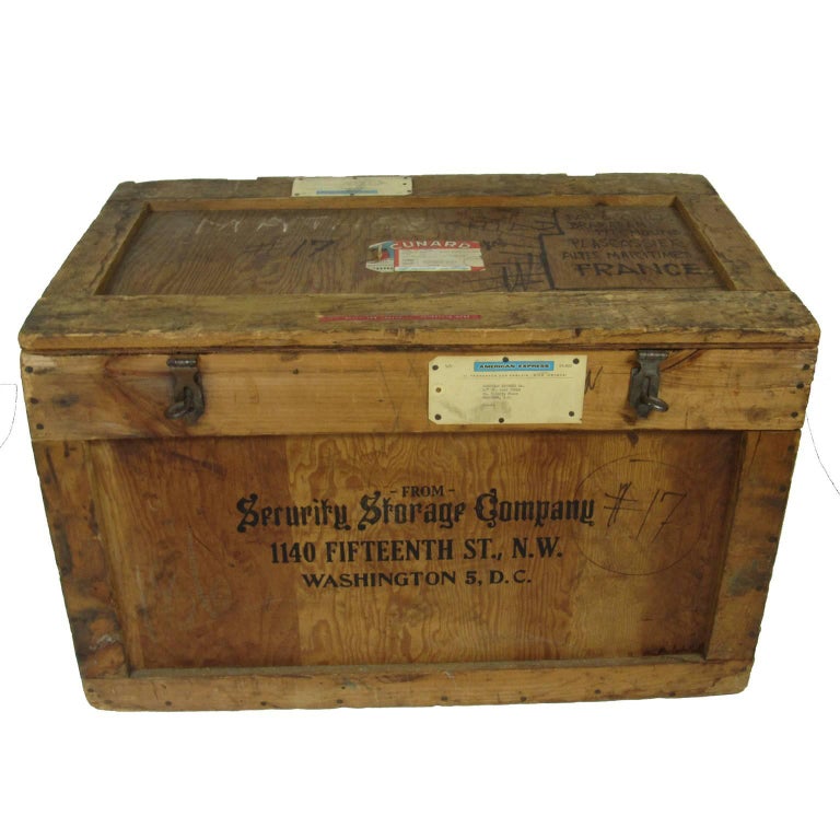 Vintage Julia Child's Security Storage Company Shipping Crate at ...