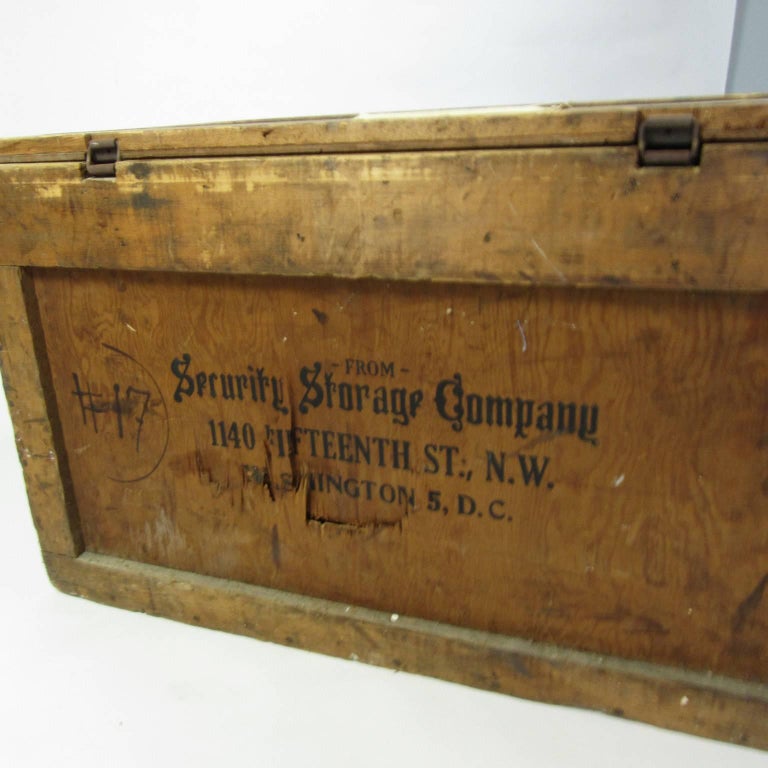 Vintage Julia Child's Security Storage Company Shipping Crate at ...