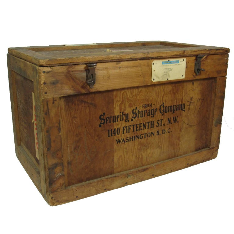 Vintage Julia Child's Security Storage Company Shipping Crate at ...