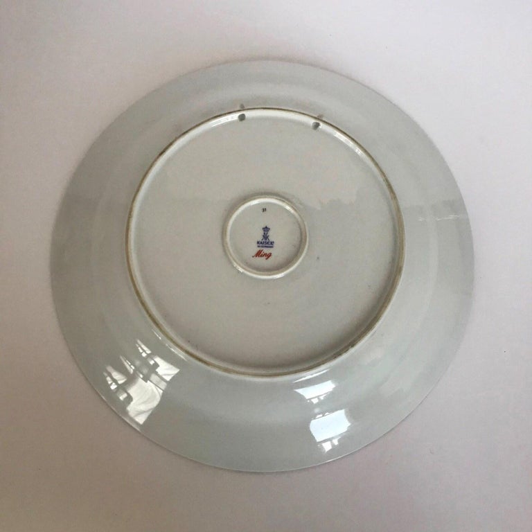Vintage Kaiser Plate “Ming” Orange Porcelain Wall Plate, Germany For ...
