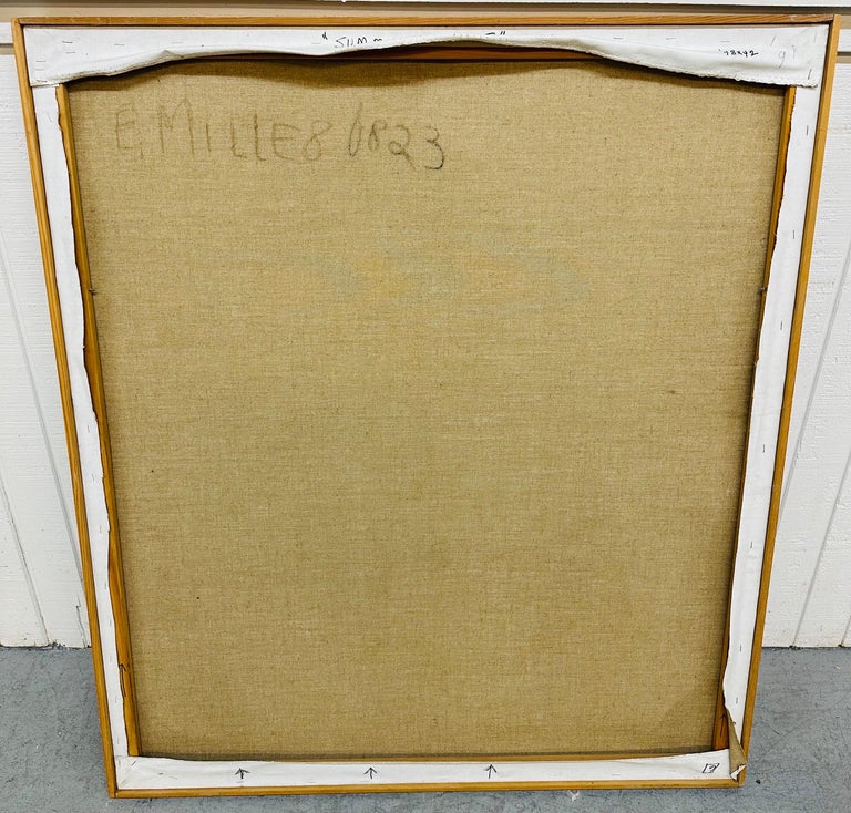 Vintage Kandinsky Style Abstract Painting Signed E. Miller For Sale at ...