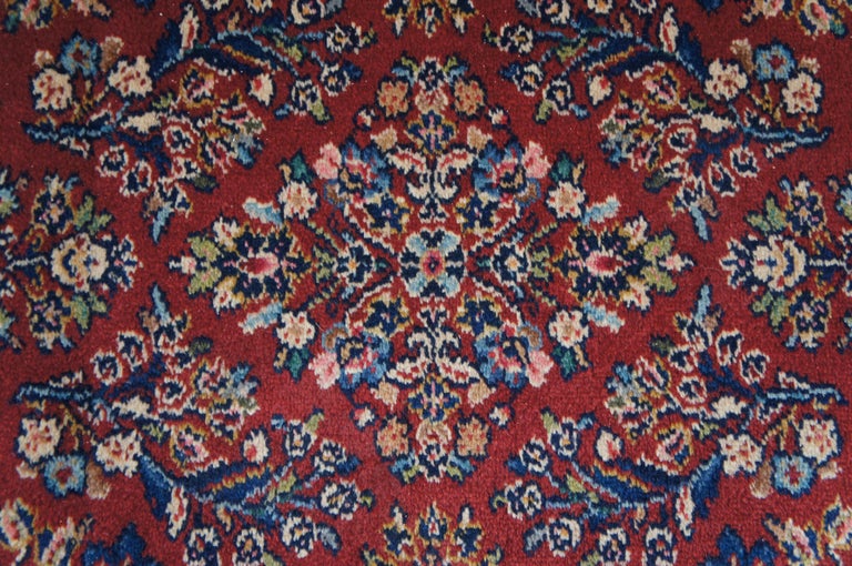 Vintage Karastan 785 Red Sarouk 100% Wool Area Rug Mat Runner Oriental ...