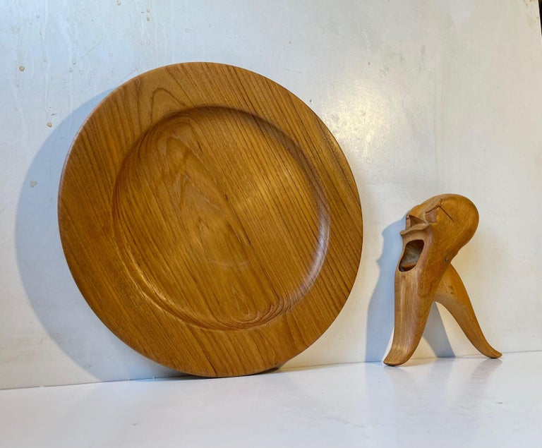 Vintage Kay Bojesen Beech Nutcracker and Bowl For Sale at 1stDibs