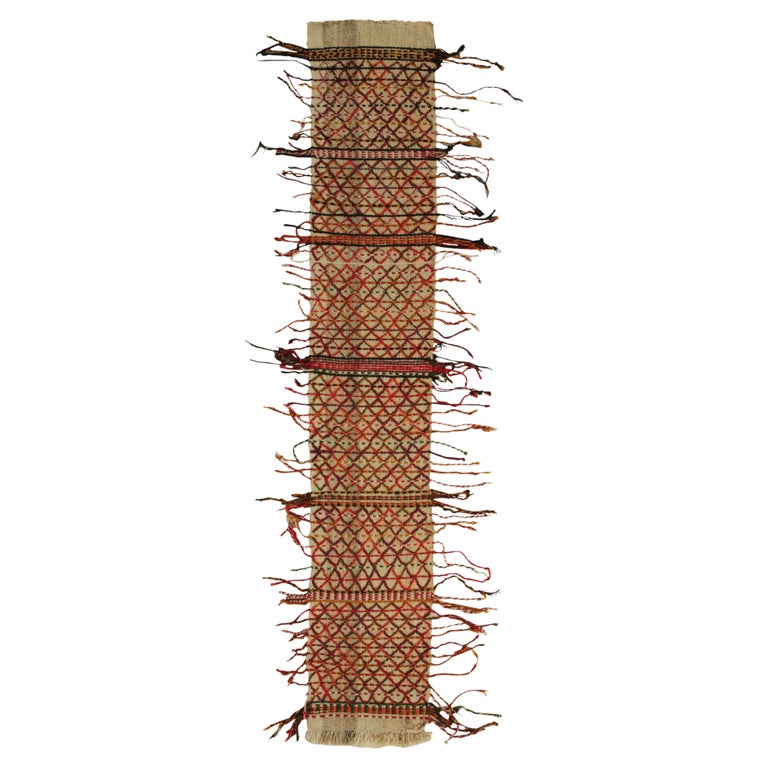 Vintage Kilim Table Runner in Beige with Polychromatic Pattern by Rug ...