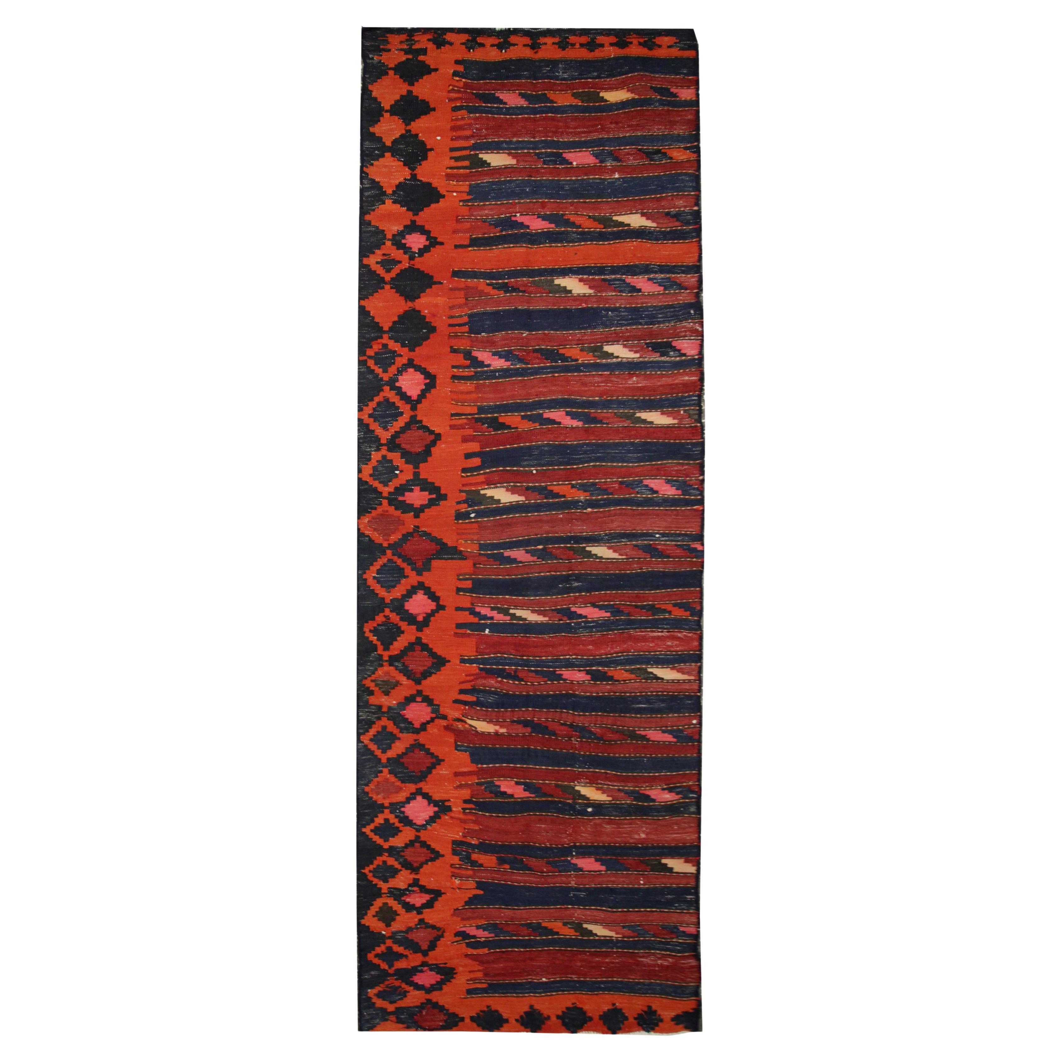 Caucasian Vintage Runner Rug, Handmade Carpet Oriental Rug Wool Stair ...