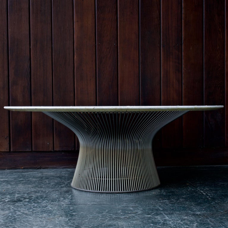 Vintage 60s Architects Coral Reef Stone+Nickel Coffee Table Sarasota ...